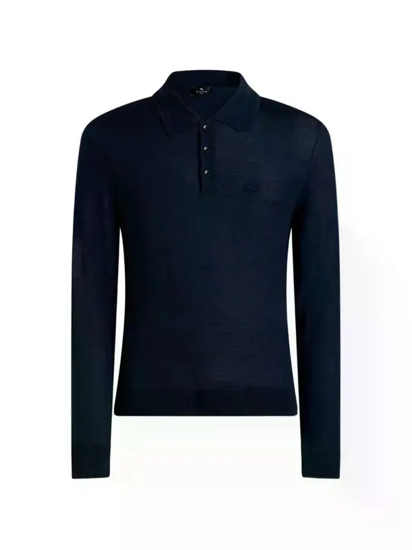 Etro Polo-style Wool And Silk Sweater