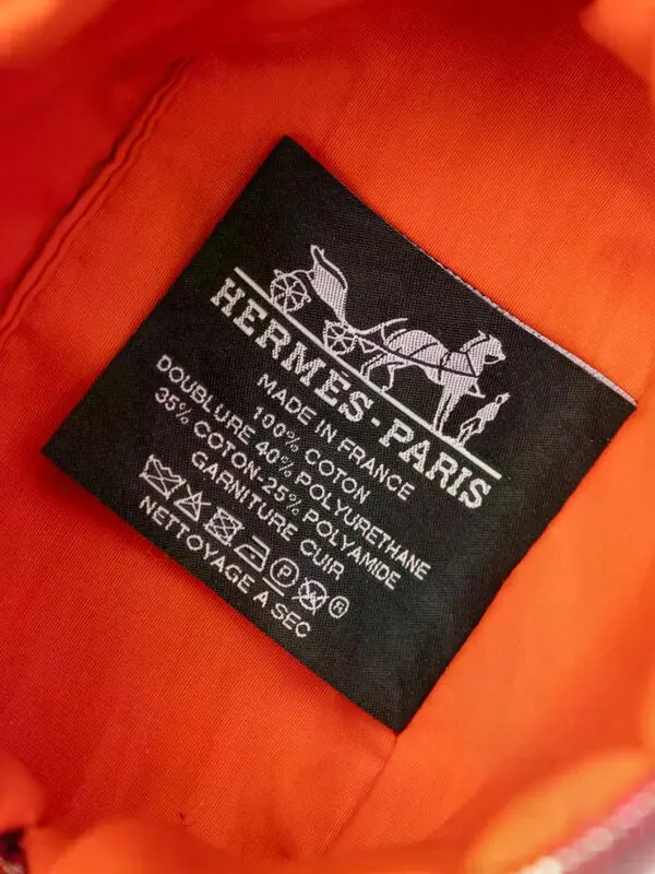 Hermès Mini Mini Canvas Bolide Case Pouch - Pink