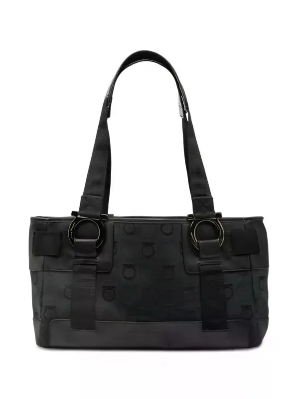 FERRAGAMO Gancini Canvas Tote Bag