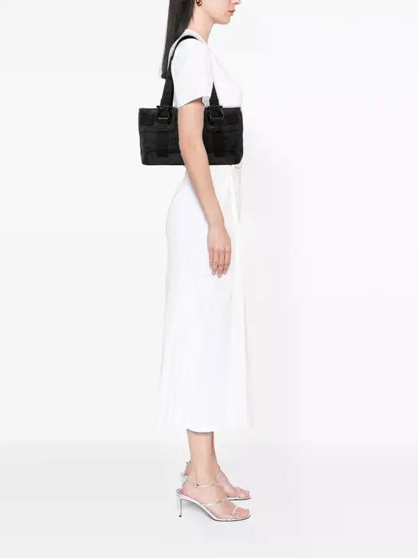 FERRAGAMO Gancini Canvas Tote Bag