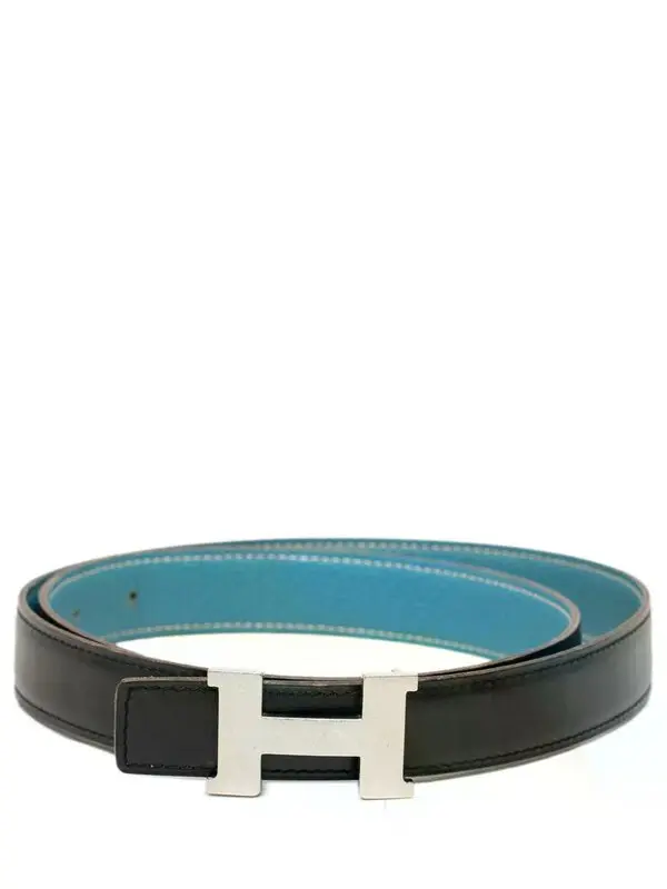 Hermès Constance H Reversible Belt - Blue