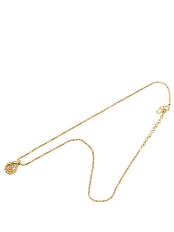 Dior Plated Cd Pendant Necklace - Gold