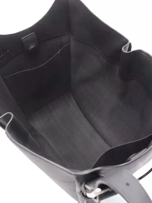 Loewe Leather Hammock Flip Bag Satchel - Black