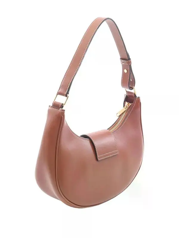 Celine Smooth Calfskin Triomphe Ava Shoulder Bag - Brown