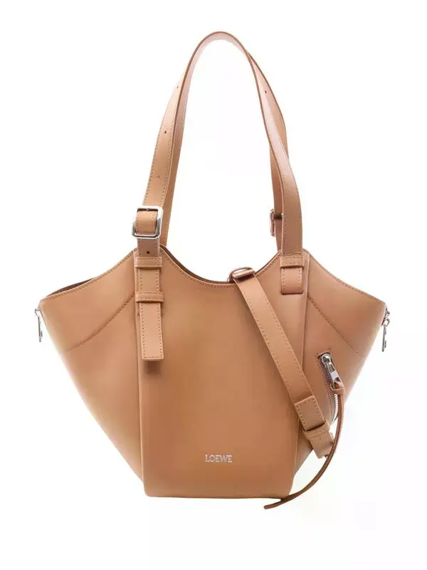 Loewe Leather Hammock Flip Bag Satchel - Brown