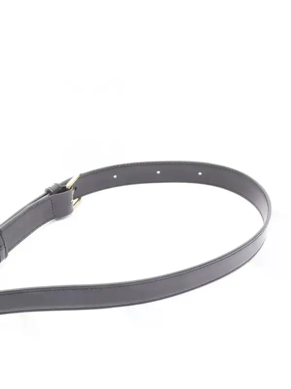 Celine Classique Triomphe Crossbody Bag In Shiny Calfskin - Black
