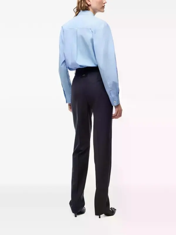 Pinko Logo Embroidered Cotton Shirt