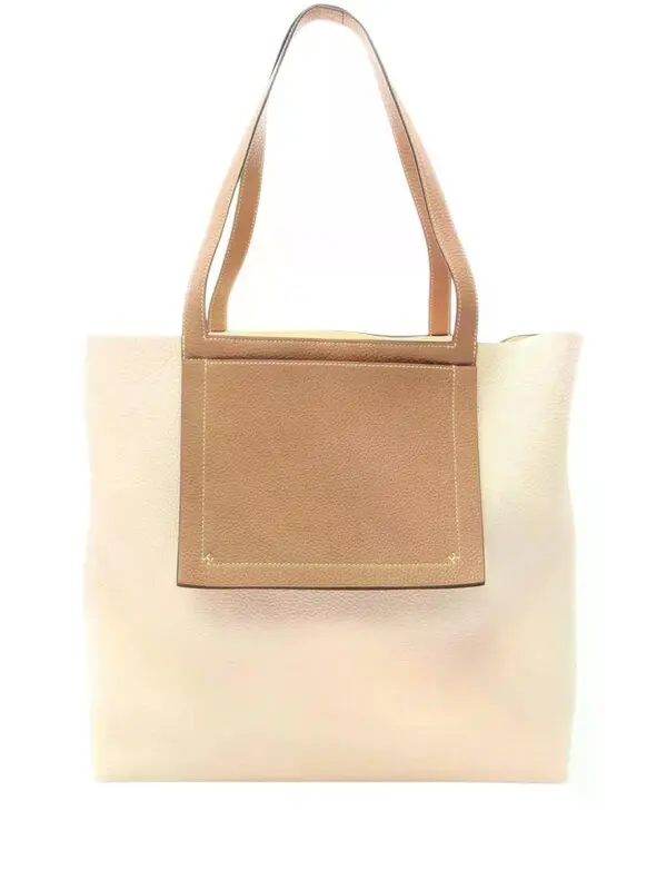 Hermès Clemence Cabasellier 46 Tote Bag - Neutrals