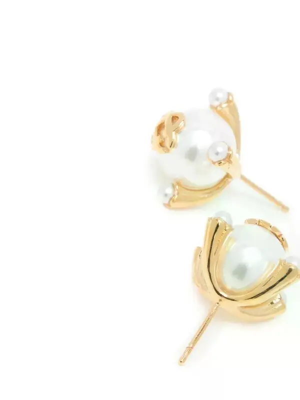 Casablanca Lotus Pearl Studs