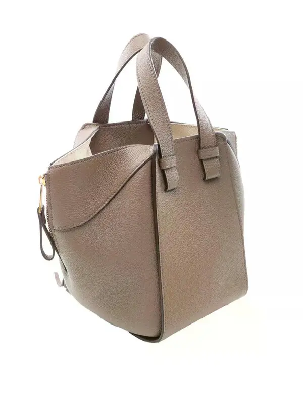 Loewe Soft Grained Calfskin Compact Hammock Satchel - Grey