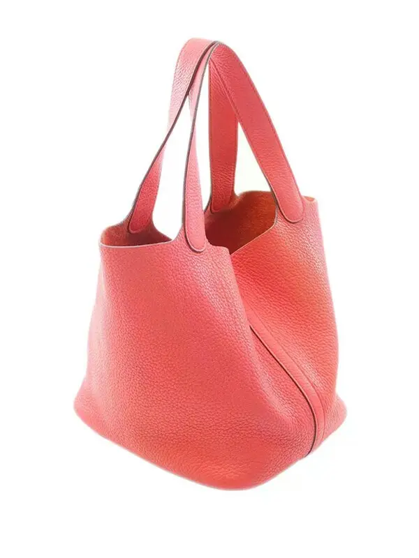 Hermès Clemence Picotin Lock 22 Handbag - Pink