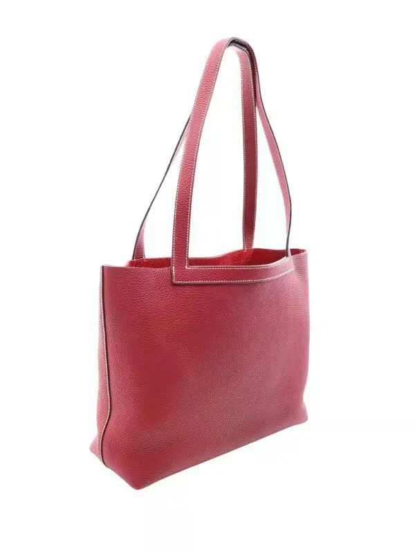 Hermès Clemence Cabasellier 31 Tote Bag - Red