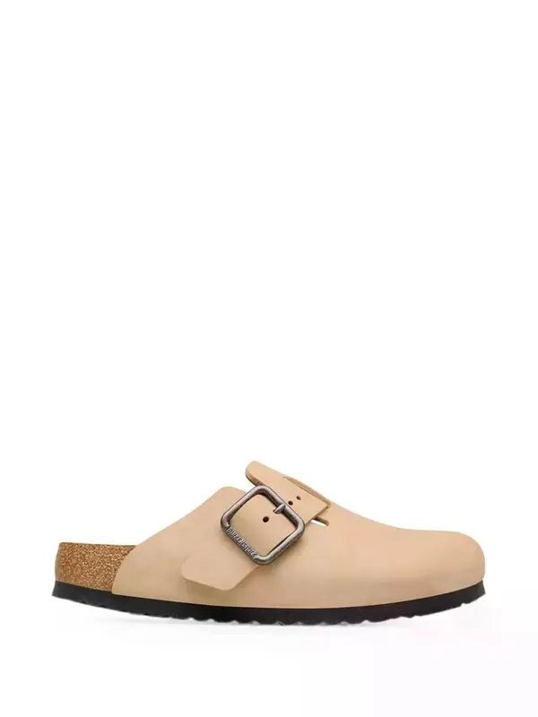 BIRKENSTOCK Buckle-fastening Leather Mules