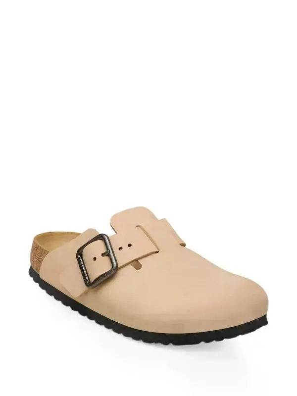 BIRKENSTOCK Buckle-fastening Leather Mules