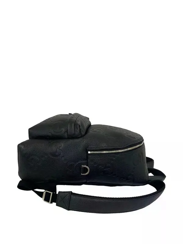 Gucci Jumbo Gg Embossed Leather Backpack