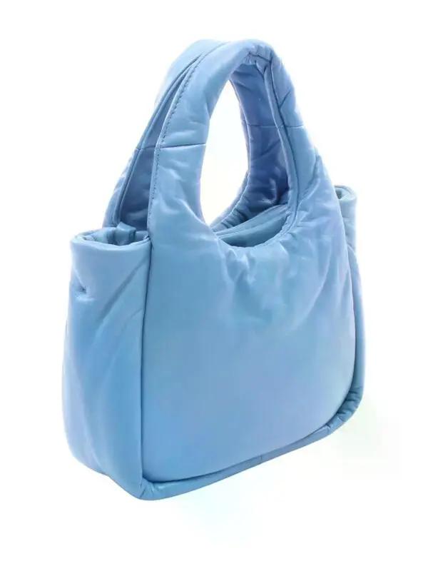 Prada Small Soft Padded Nappa Double Handled Bag - Blue