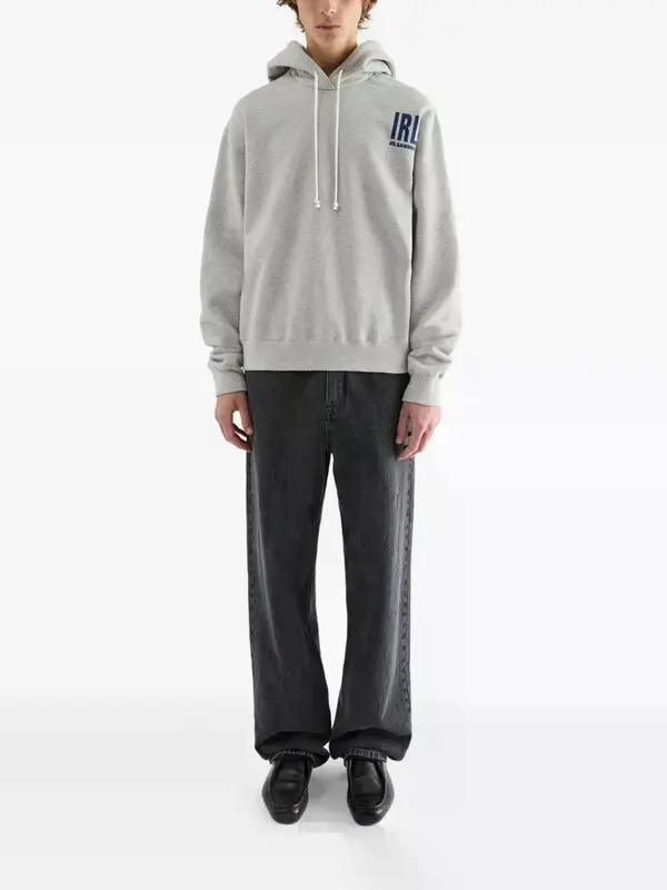 JIL SANDER Logo-print Jersey Hoodie