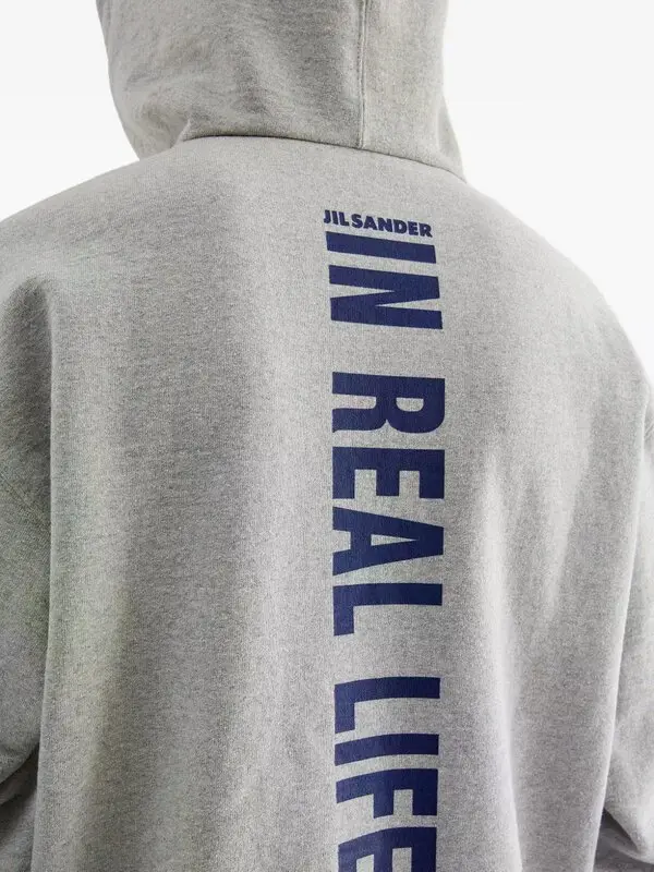 JIL SANDER Logo-print Jersey Hoodie
