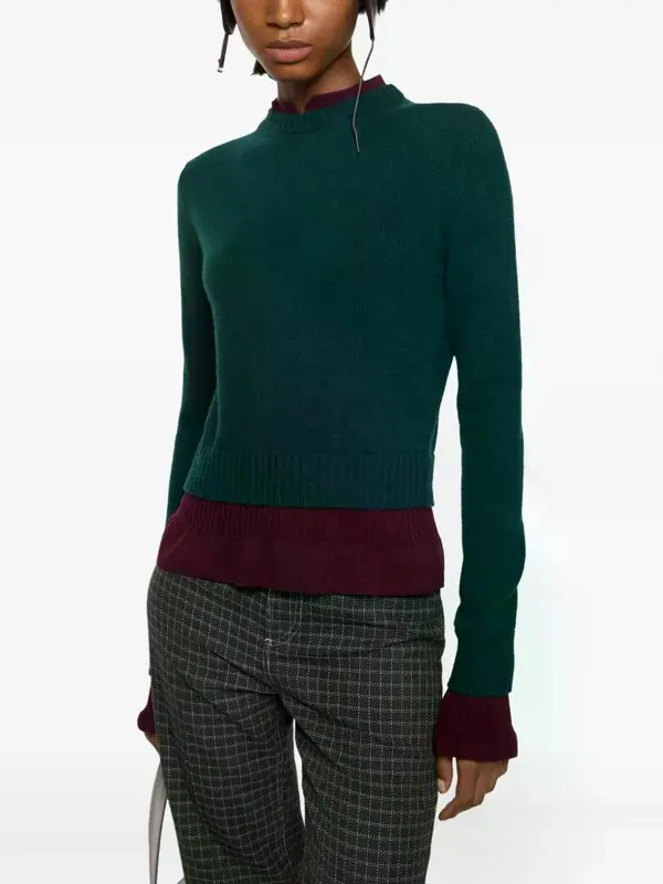 Acne Studios Ruffled Layered-effect Sweater