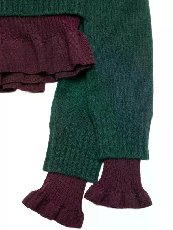 Acne Studios Ruffled Layered-effect Sweater