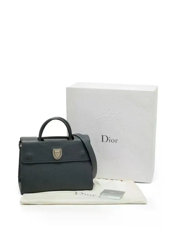Dior Diorever Leather Tote Bag - Grey