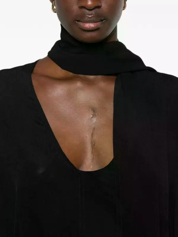 TOTEME Scarf-detail Long-sleeve Midi Dress