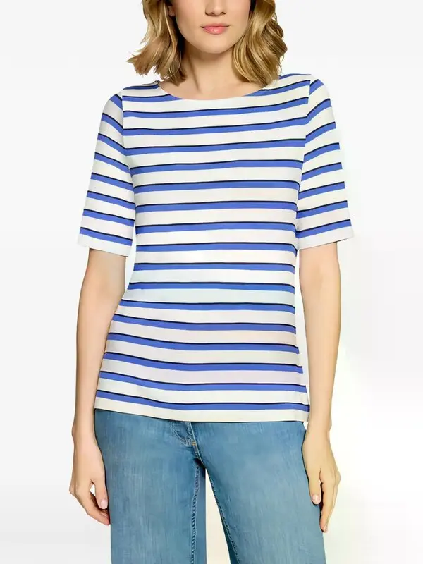 BETTY BARCLAY Striped Boat Neck T-shirt