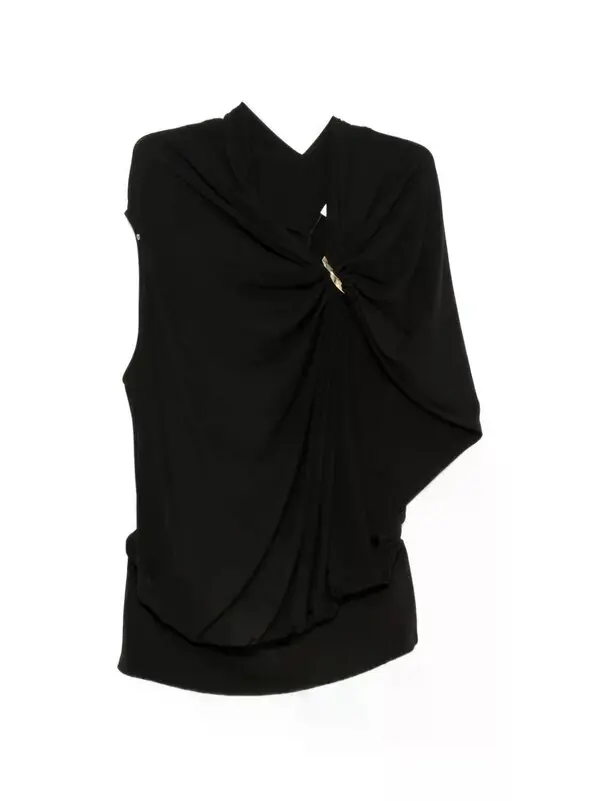 Sportmax Lacuna Ring Embellishment Top - Black
