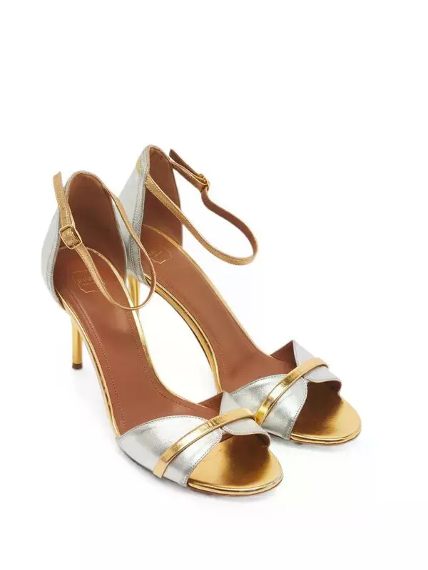 MALONE SOULIERS Miranda Metallic Leather Ankle-strap Sandals