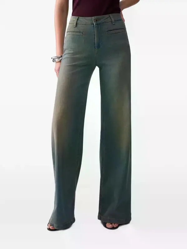 Liu Jo High Waist Flare Jeans With Welt Pockets