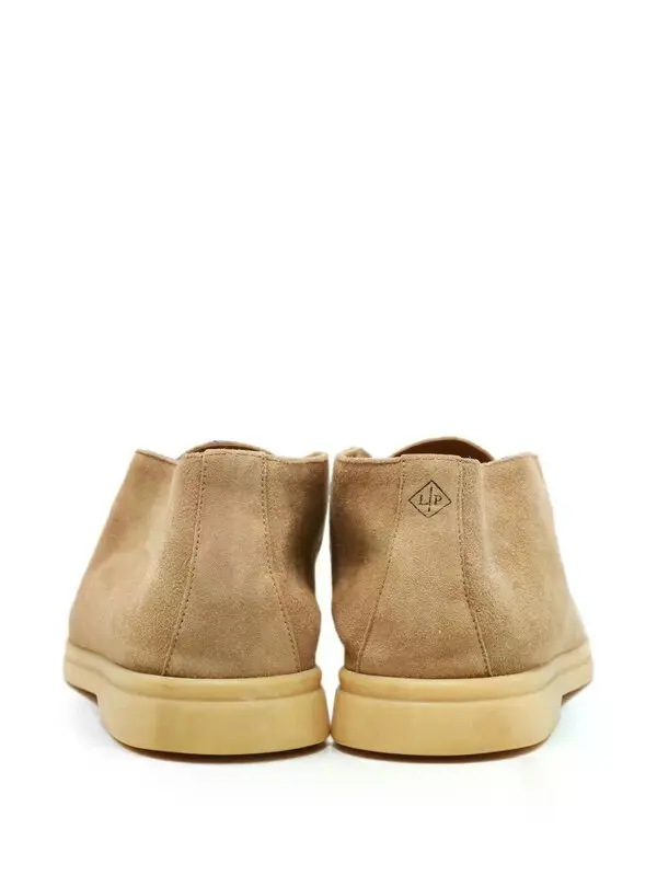 Loro Piana Beige Suede Open Walk Boots