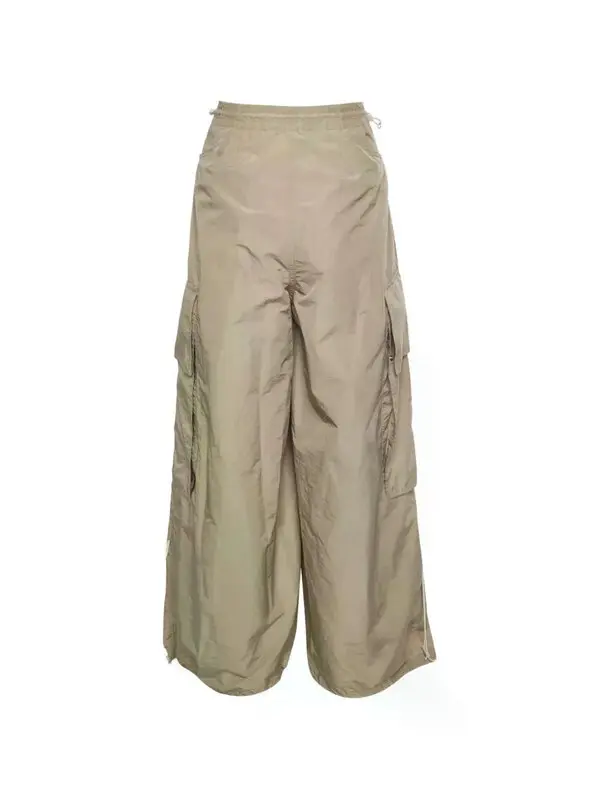 Palm Angels Cargo Pockets Drawstring Hem Trousers