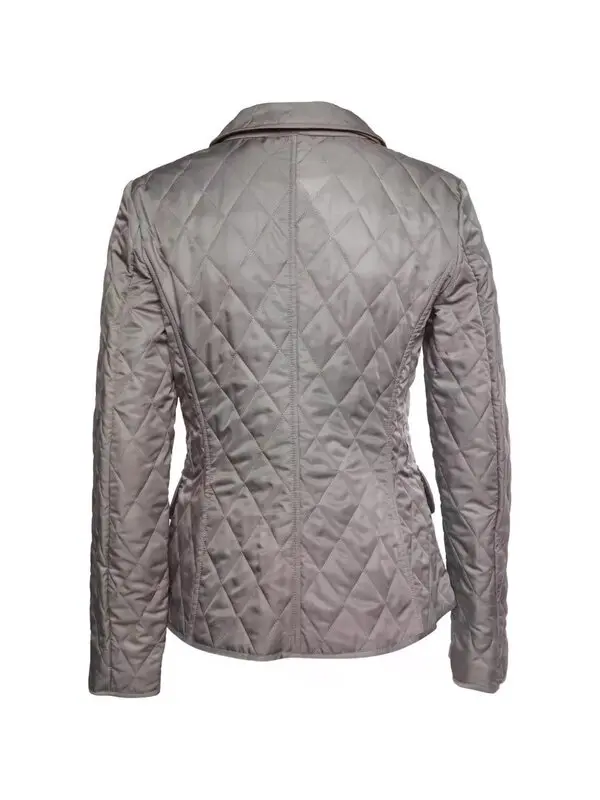 Burberry Diamond-quilted Button-up Jacket