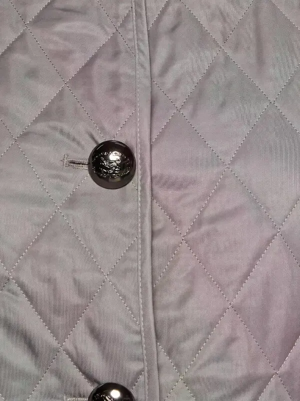 Burberry Diamond-quilted Button-up Jacket