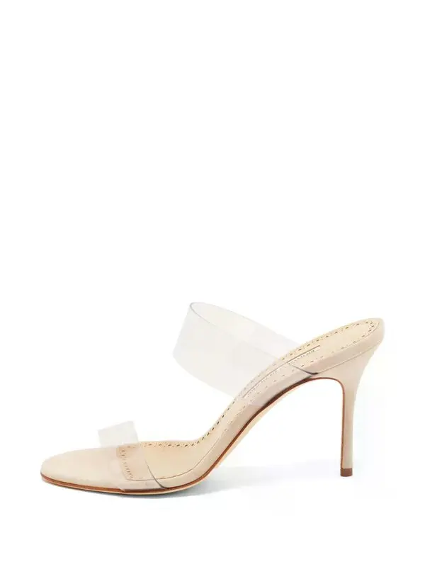Manolo Blahnik Scolto Heeled Sandals - Neutrals