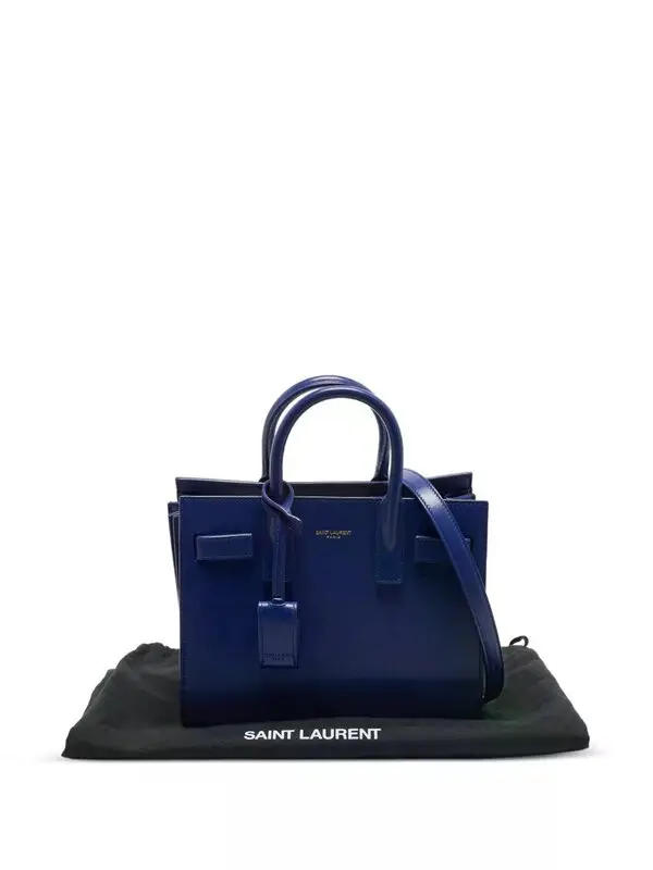 Saint Laurent Sac De Jour Nano Top-handle Tote Bag - Blue