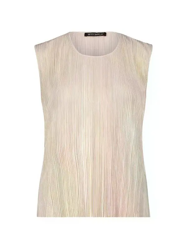 BETTY BARCLAY Plissé Effect Metallic Top