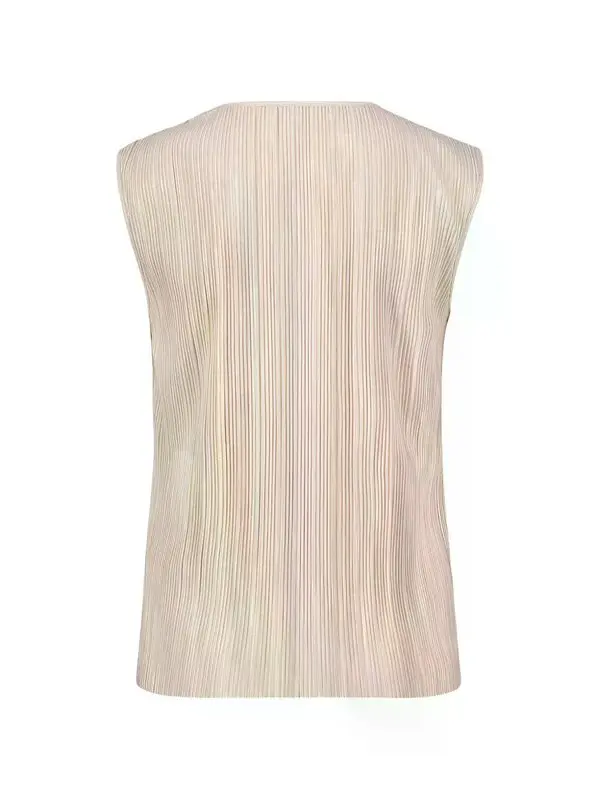 BETTY BARCLAY Plissé Effect Metallic Top