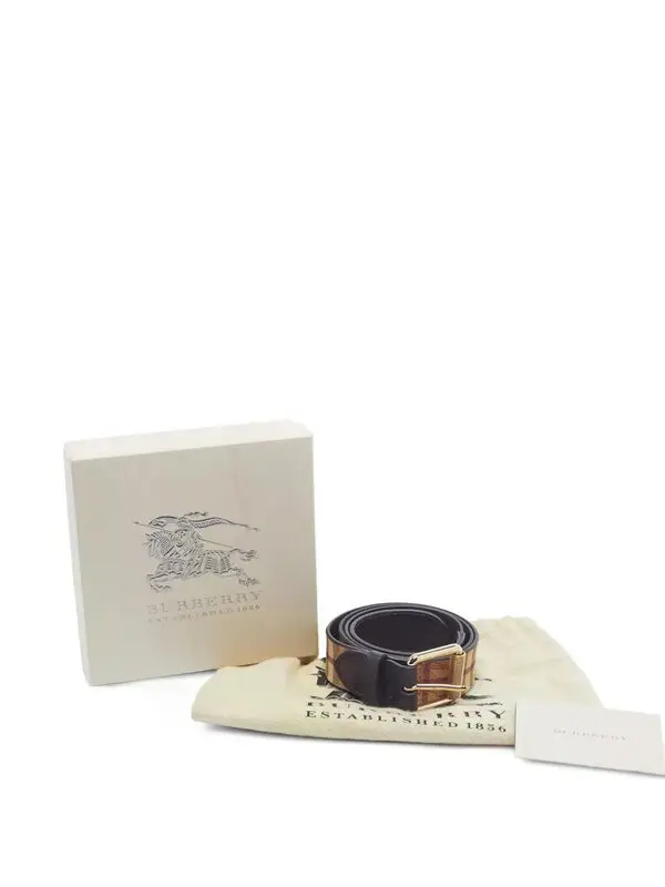 Burberry Haymarket Check Buckle Belt