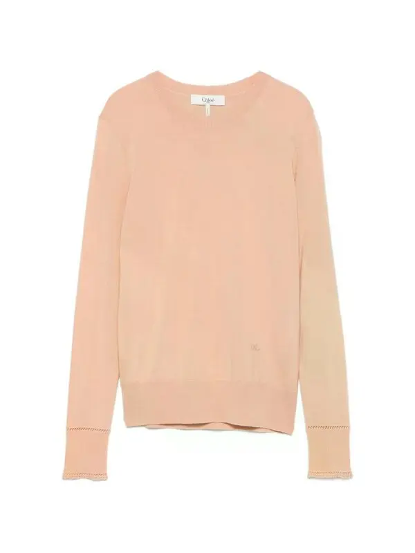 Chloé Fine-knit Crew Neck Sweater