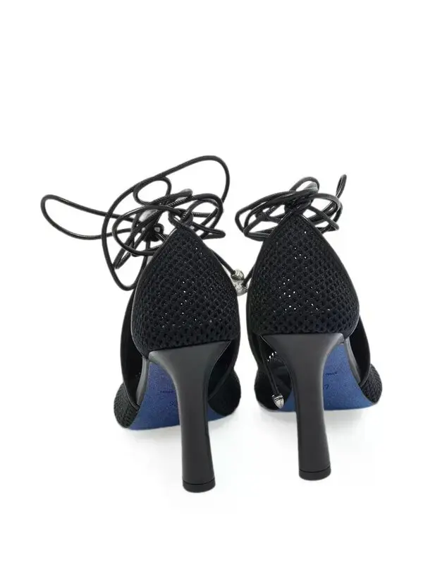 Burberry Pointed Toe Lace Up Stiletto High Heel