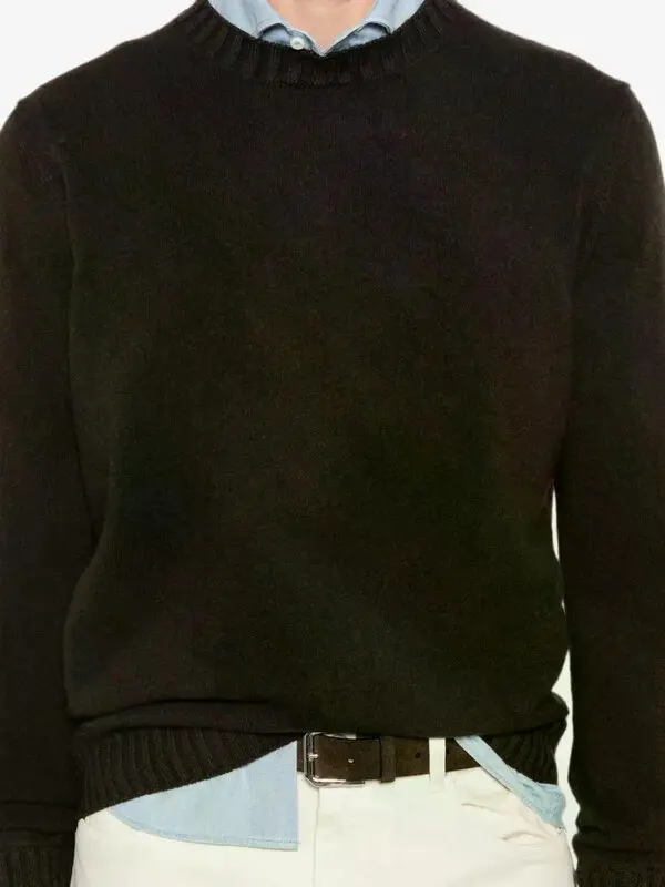 MAGAZZINO RICAMBI Ribbed-trim Crew Neck Sweater