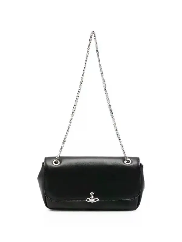 VIVIENNE WESTWOOD Orb Plaque Crossbody Bag - Black