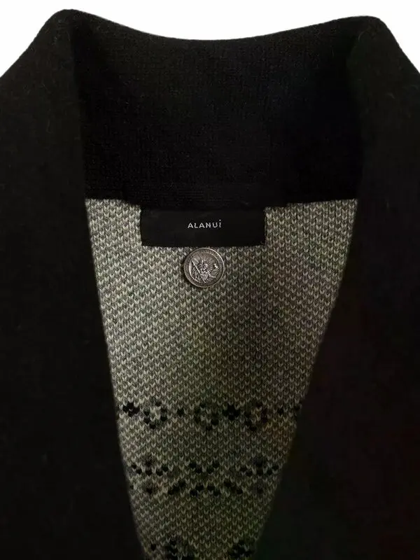Alanui Bandana Jacquard Fringed Cardigan