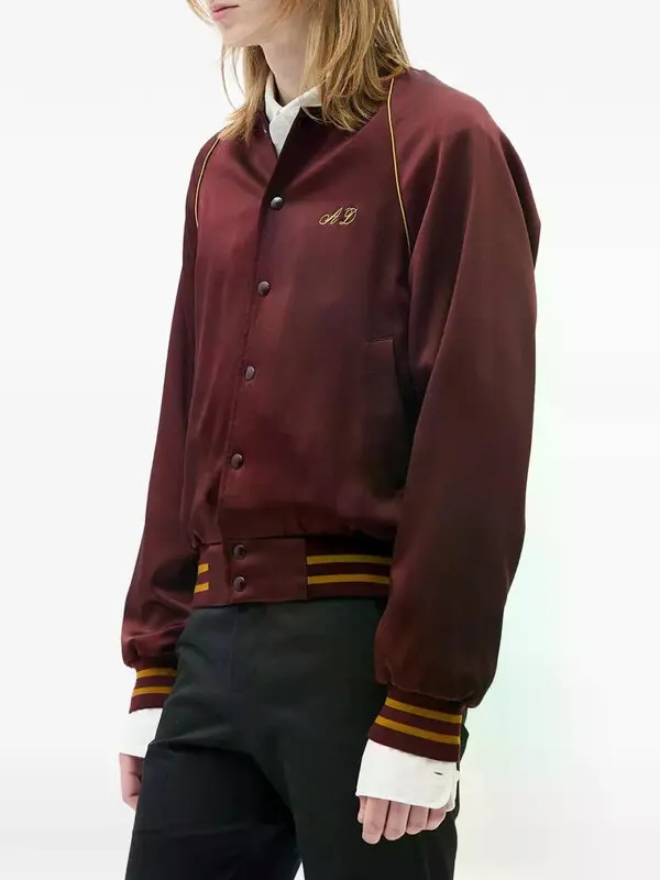 ANN DEMEULEMEESTER Embroidered Bomber Jacket - Red