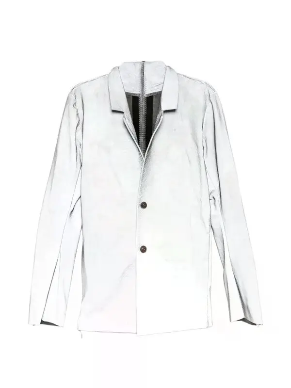 ISAAC SELLAM EXPERIENCE Talmud Leather Jacket - Grey