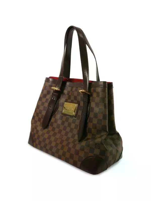LOUIS VUITTON Damier Ebène Hampstead Mm Shoulder Tote Bag - Brown