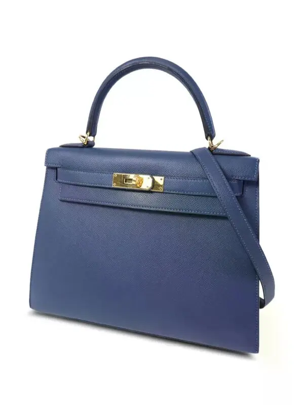 Hermès 2019 28 Kelly Epsom Tote Bag - Blue