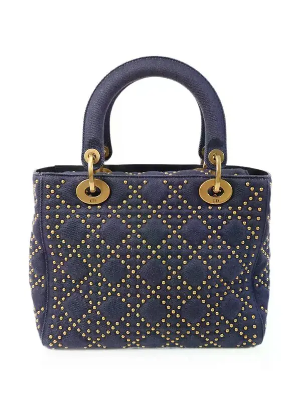 Dior Lady Studded Tote Bag