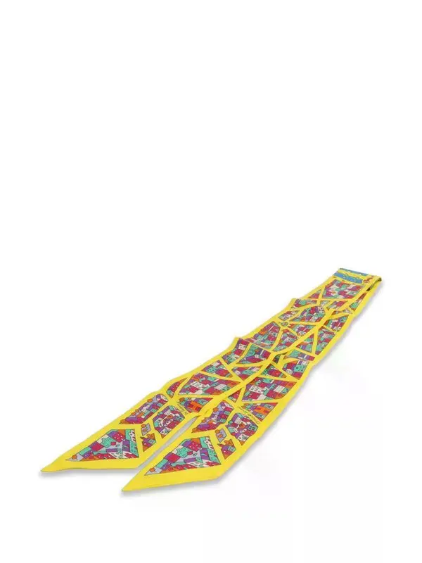 Hermès Silk Print Scarf - Yellow